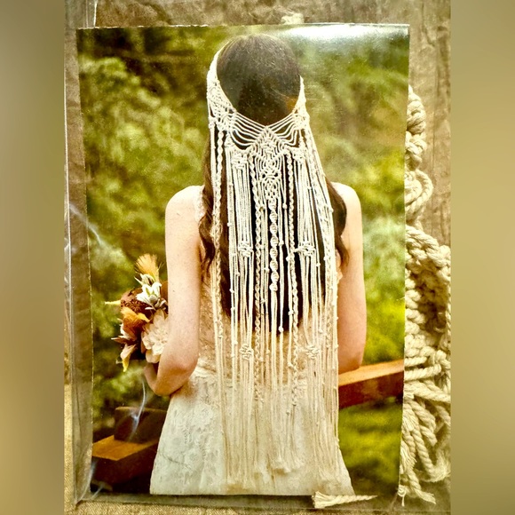 Accessories | Macram Wedding Veil Bridal New | Poshmark